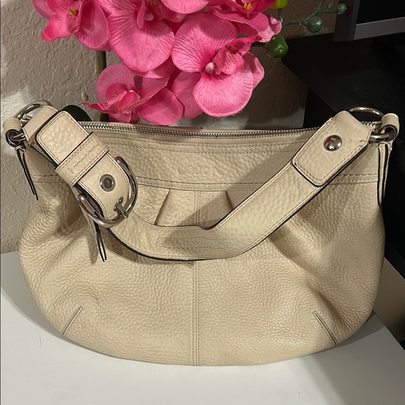 Coach | Bags | Coach Shoulder Bag Cream Color | Poshmark